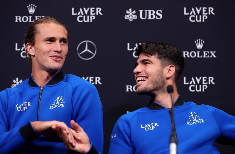 Tennis. Laver Cup - Sascha Zverev a chambré Carlos Alcaraz : «Tu as 12 ans...» - TennisActu